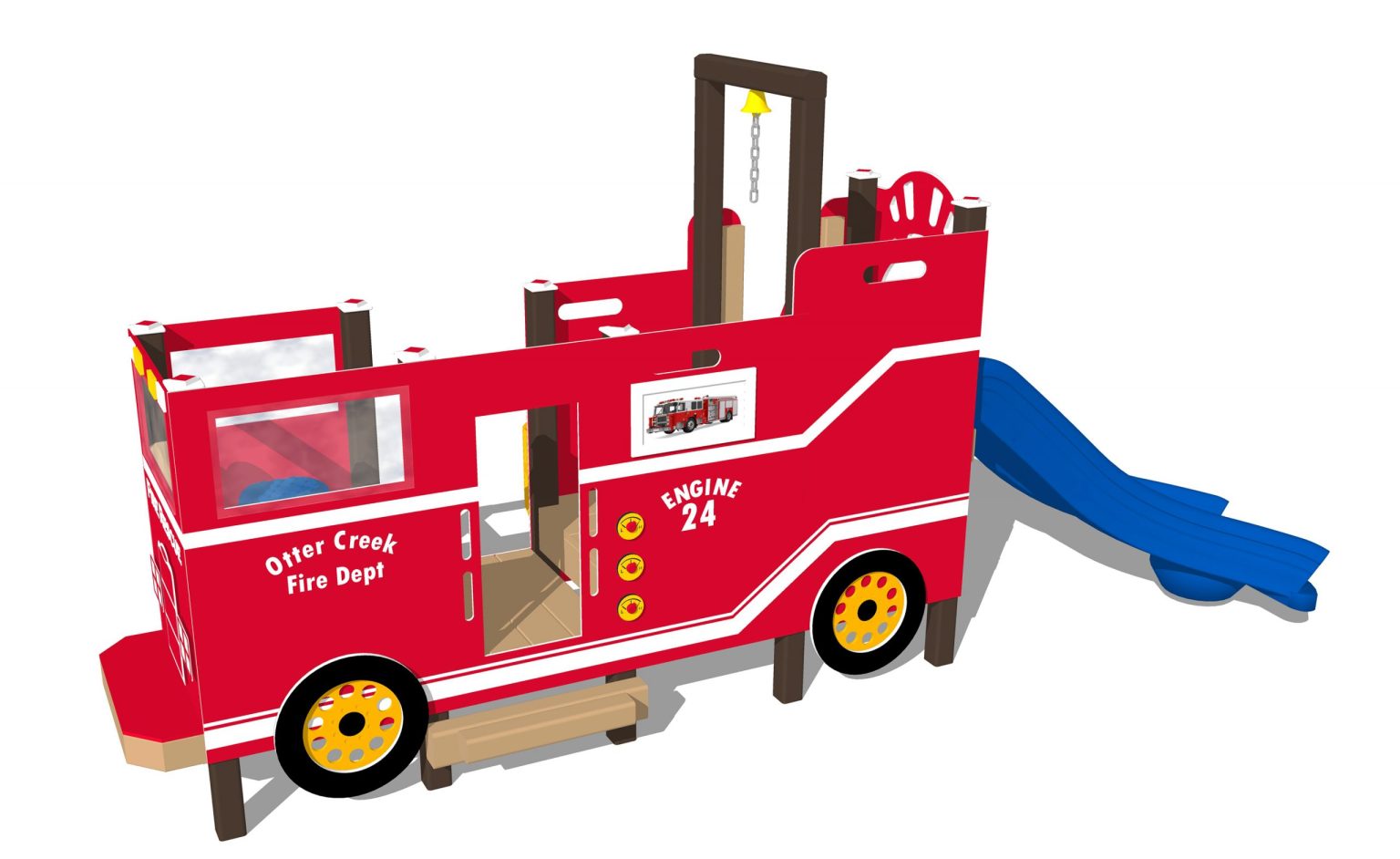 Fire Truck (Preschool) Playground - BlueRidge Playgrounds