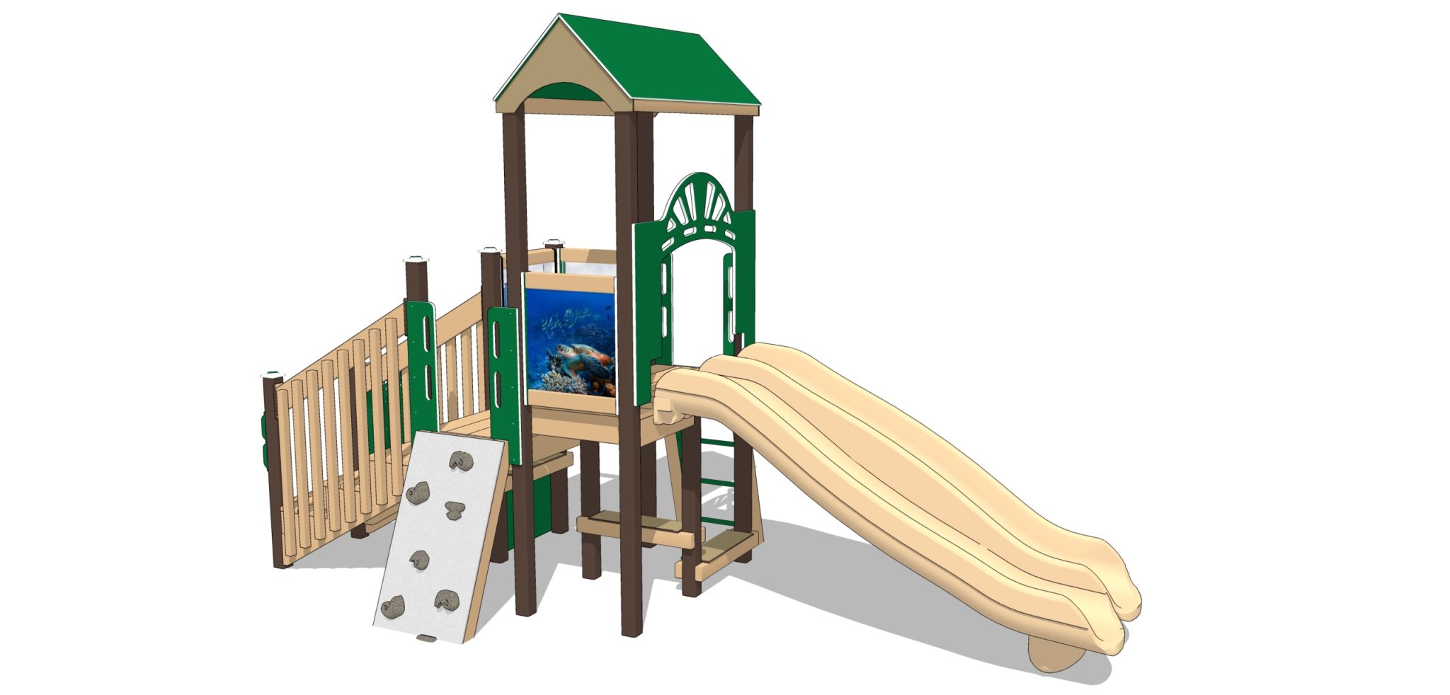 Sea Turtle (Preschool) Playground - BlueRidge Playgrounds